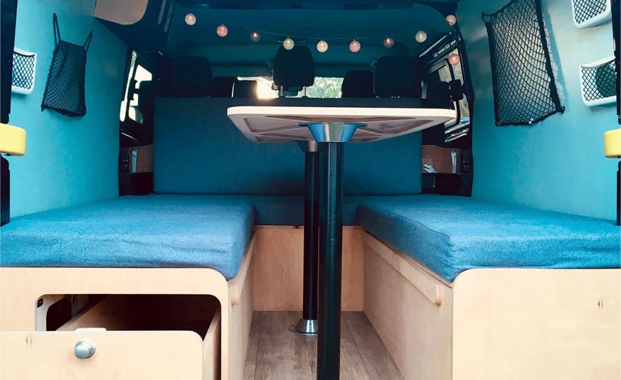 Aménagement du Ford Transit Custom L2H1 Cabine approfondie de Benjamin ...